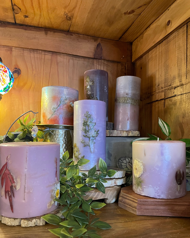 rustic candles
