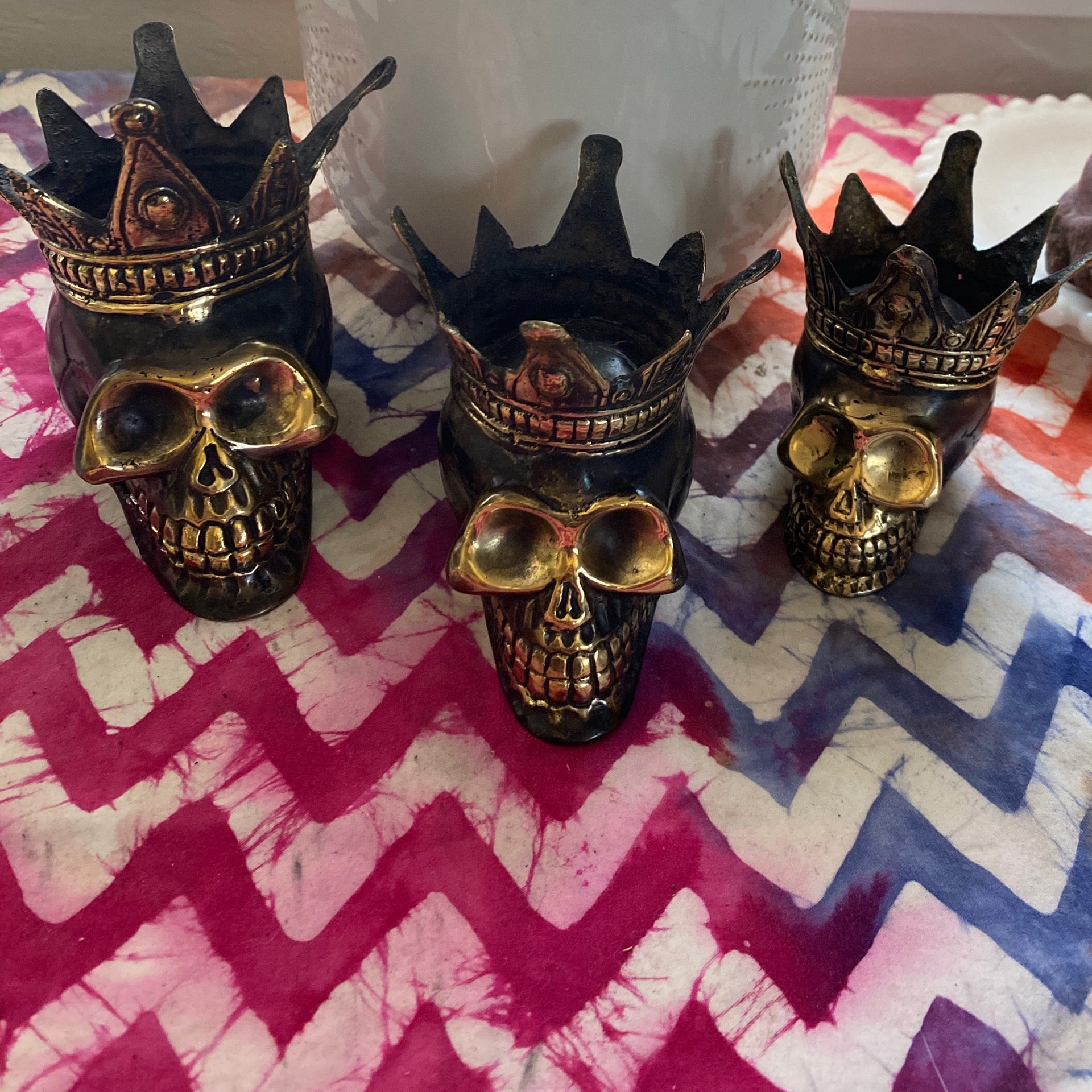 Brass Skull Incense Holder | The Rustic Candle Company in Tucson, AZ