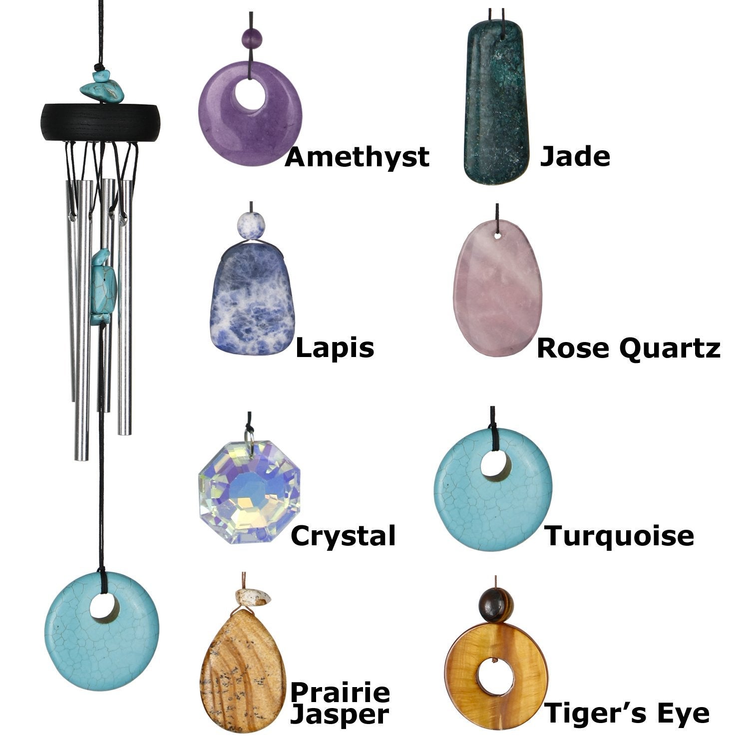 Woodstock Precious Stones Mini Chimes | The Rustic Candle Company in ...